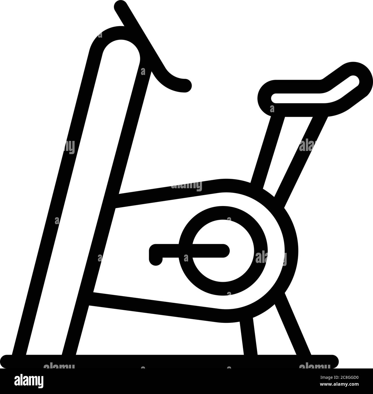 Healthy exercise bike icon, outline style Stock Vector Image & Art - Alamy