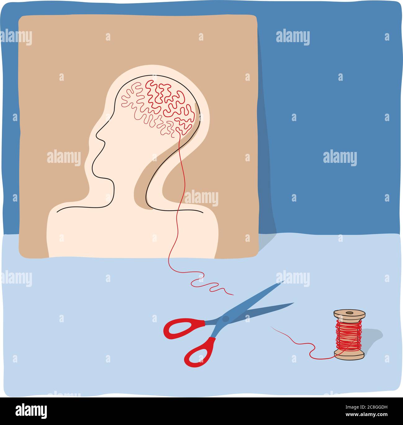 Interrupted conversation Stock Vector Images - Alamy