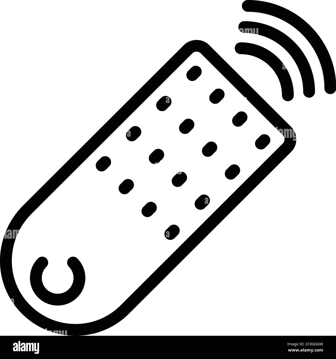 Plastic remote control icon, outline style Stock Vector Image & Art - Alamy
