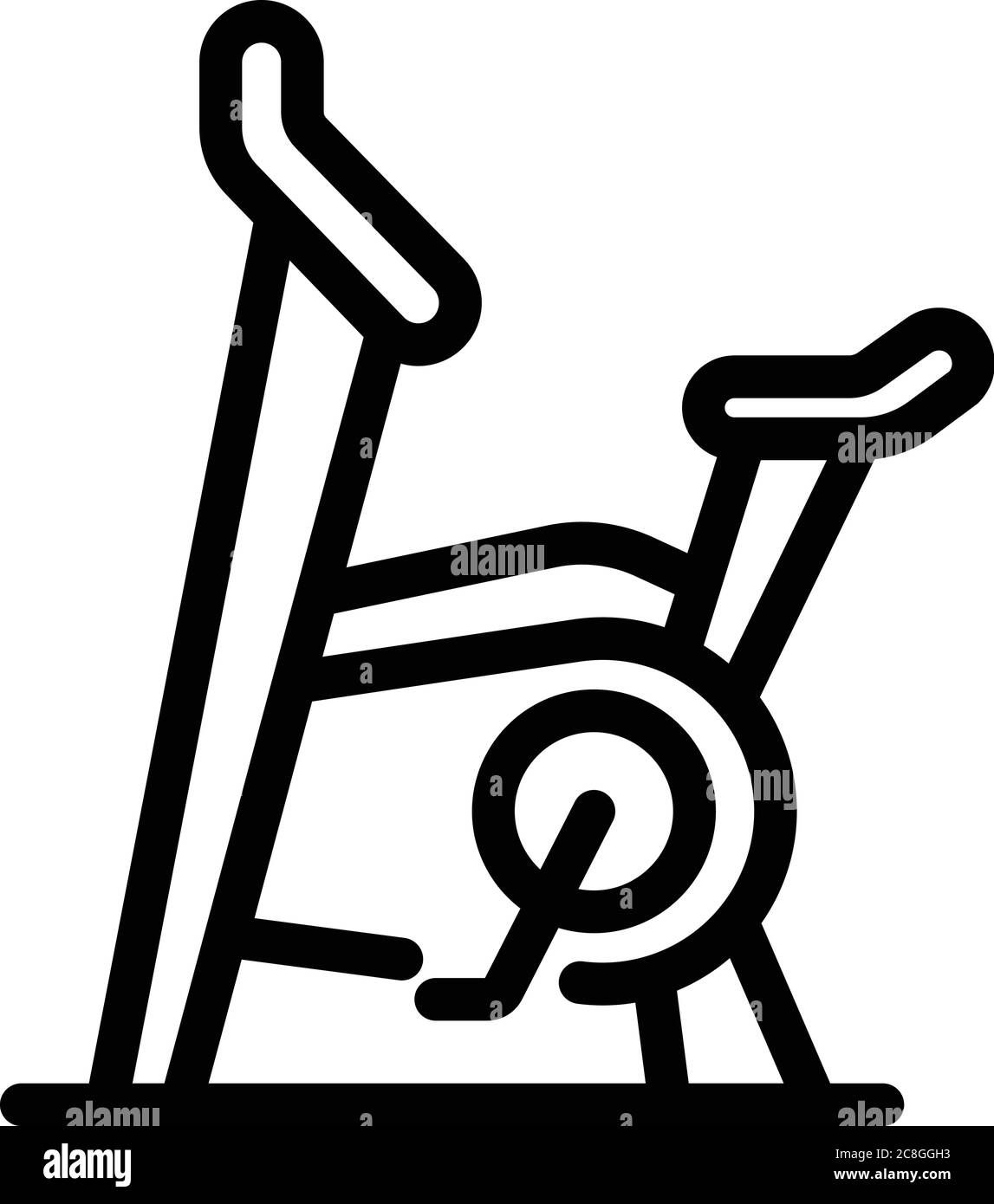 Cardio exercise bike icon, outline style Stock Vector Image & Art - Alamy