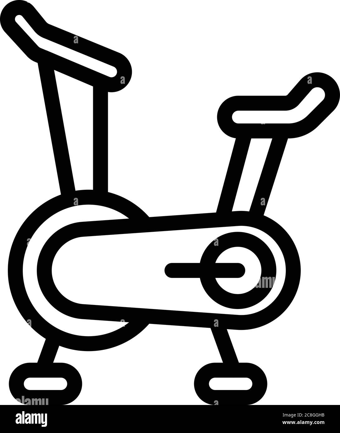 Device exercise bike icon, outline style Stock Vector Image & Art - Alamy