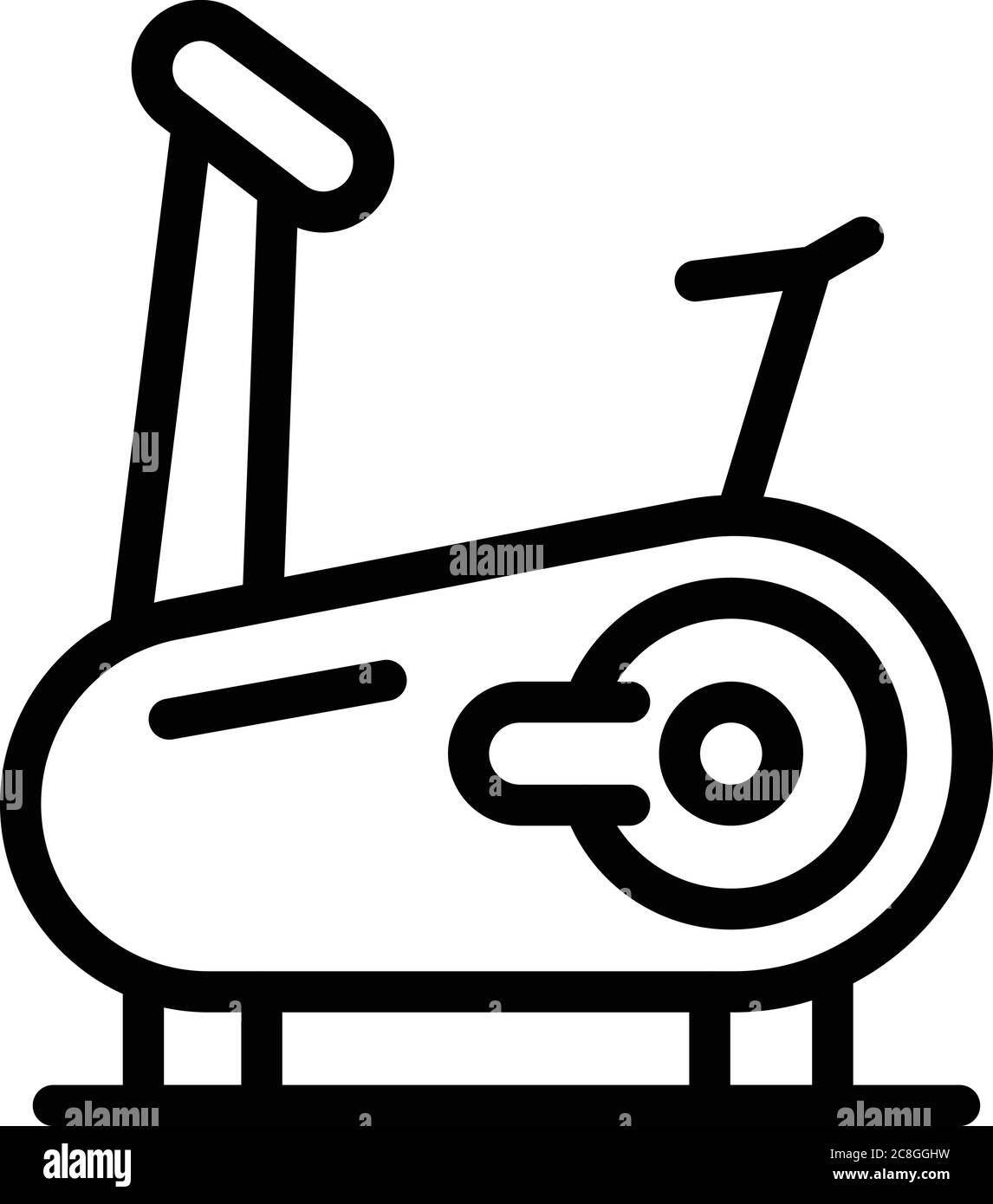 Home exercise bike icon, outline style Stock Vector Image & Art - Alamy
