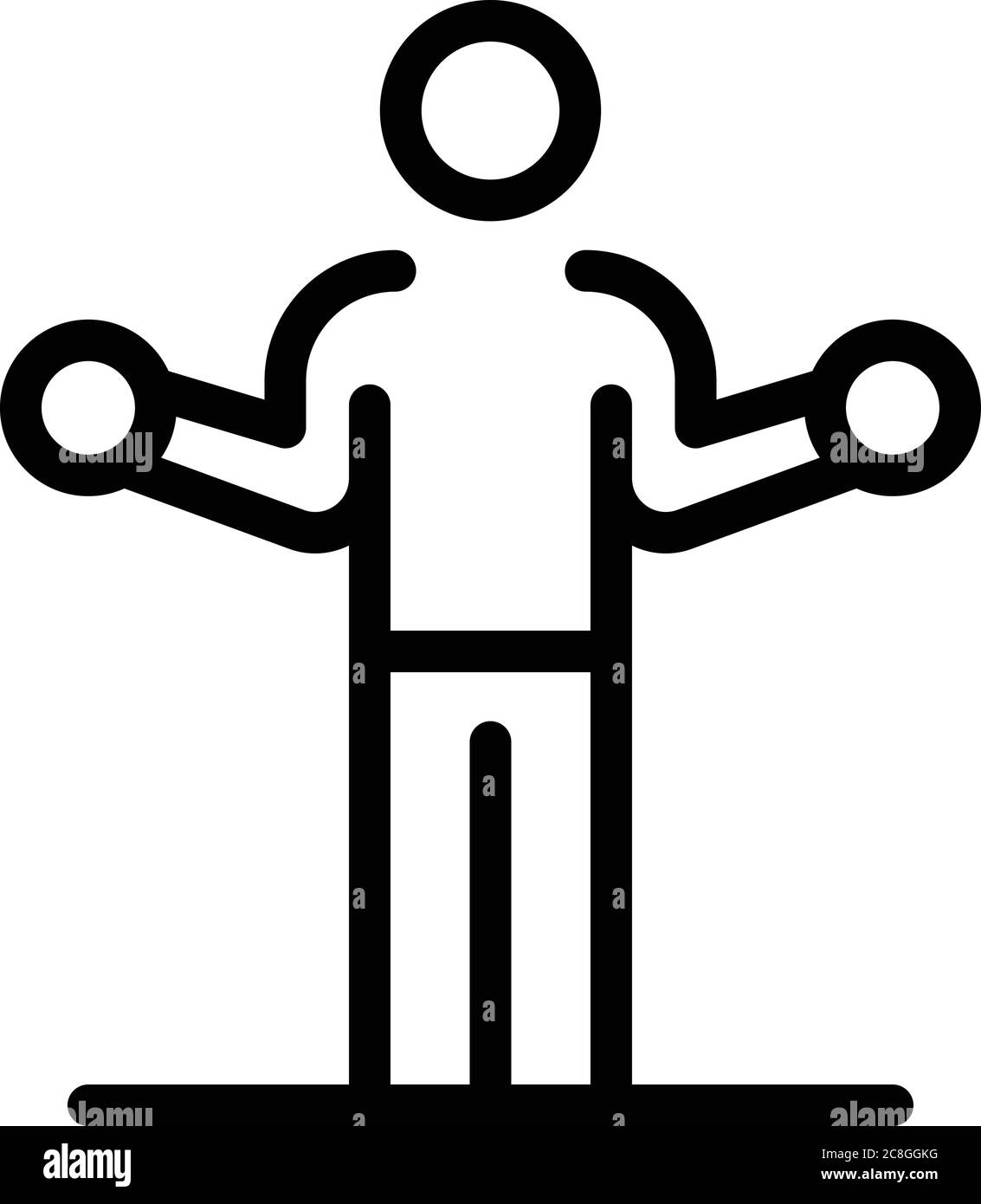 Senior athlete training icon, outline style Stock Vector Image & Art ...