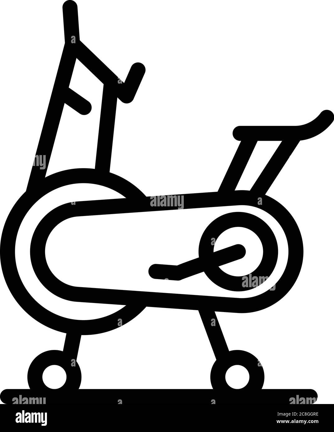 Fitness exercise bike icon, outline style Stock Vector Image & Art - Alamy