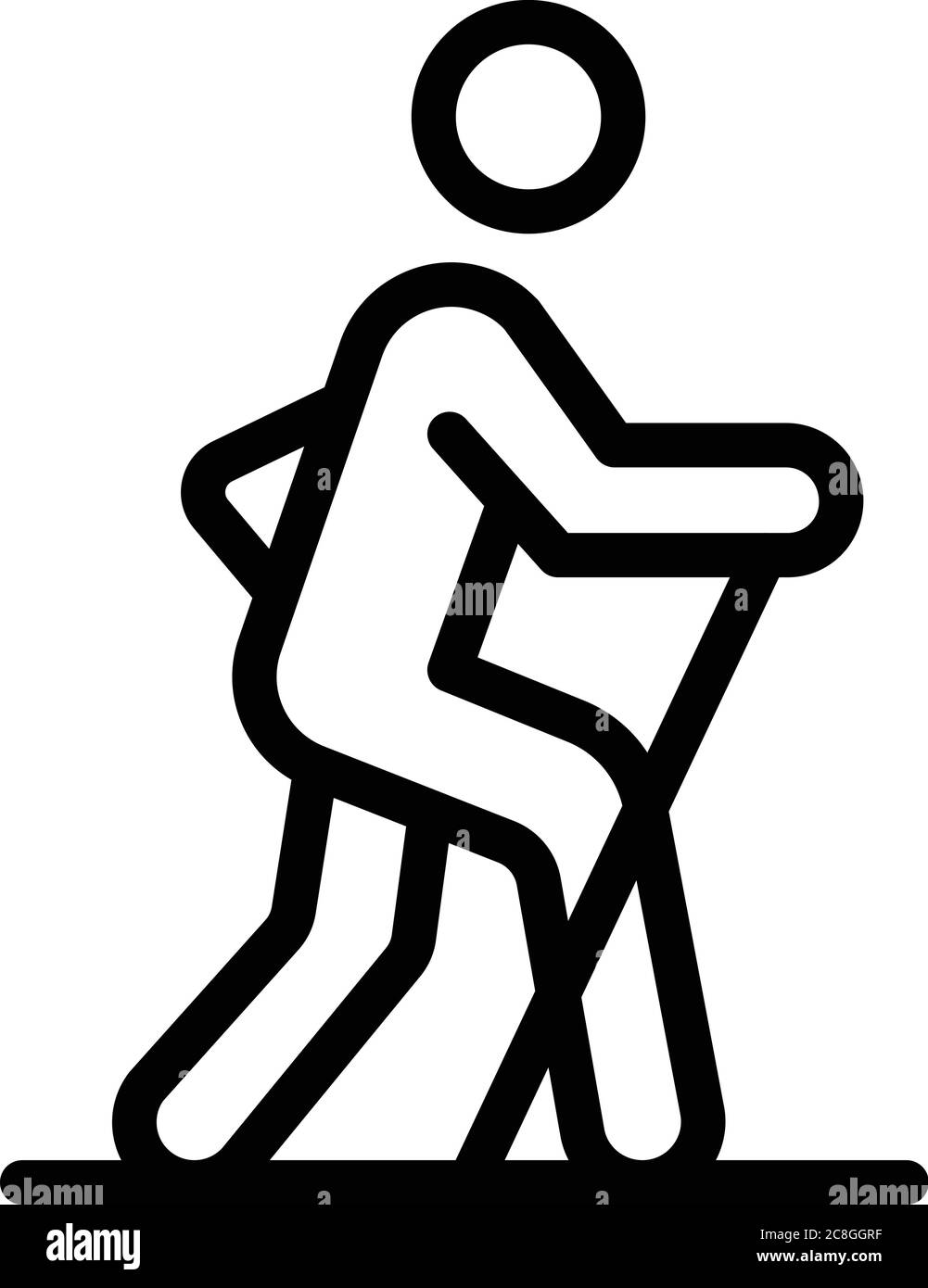 Old man walking frame Cut Out Stock Images & Pictures - Alamy