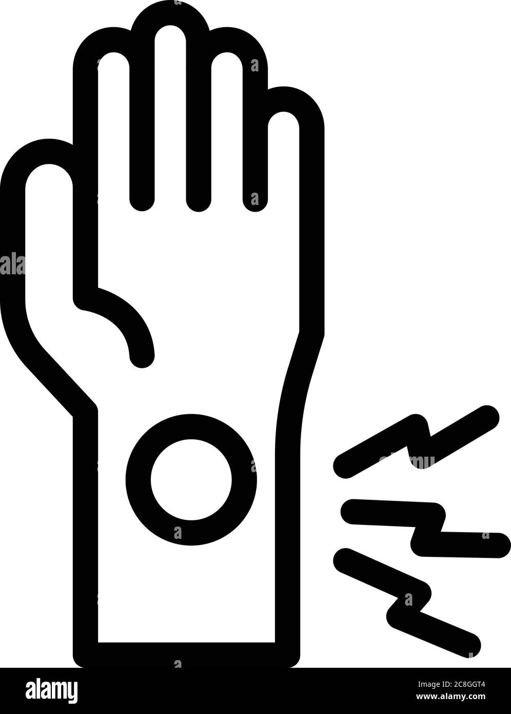 Hand sport injury icon, outline style Stock Vector Image & Art - Alamy