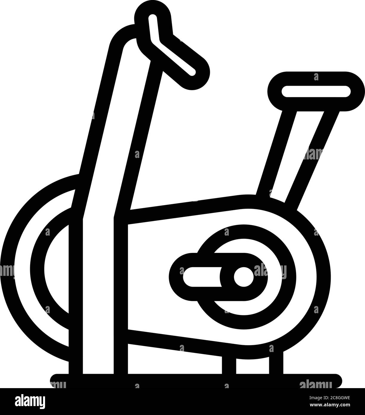 Ride exercise bike icon, outline style Stock Vector Image & Art - Alamy