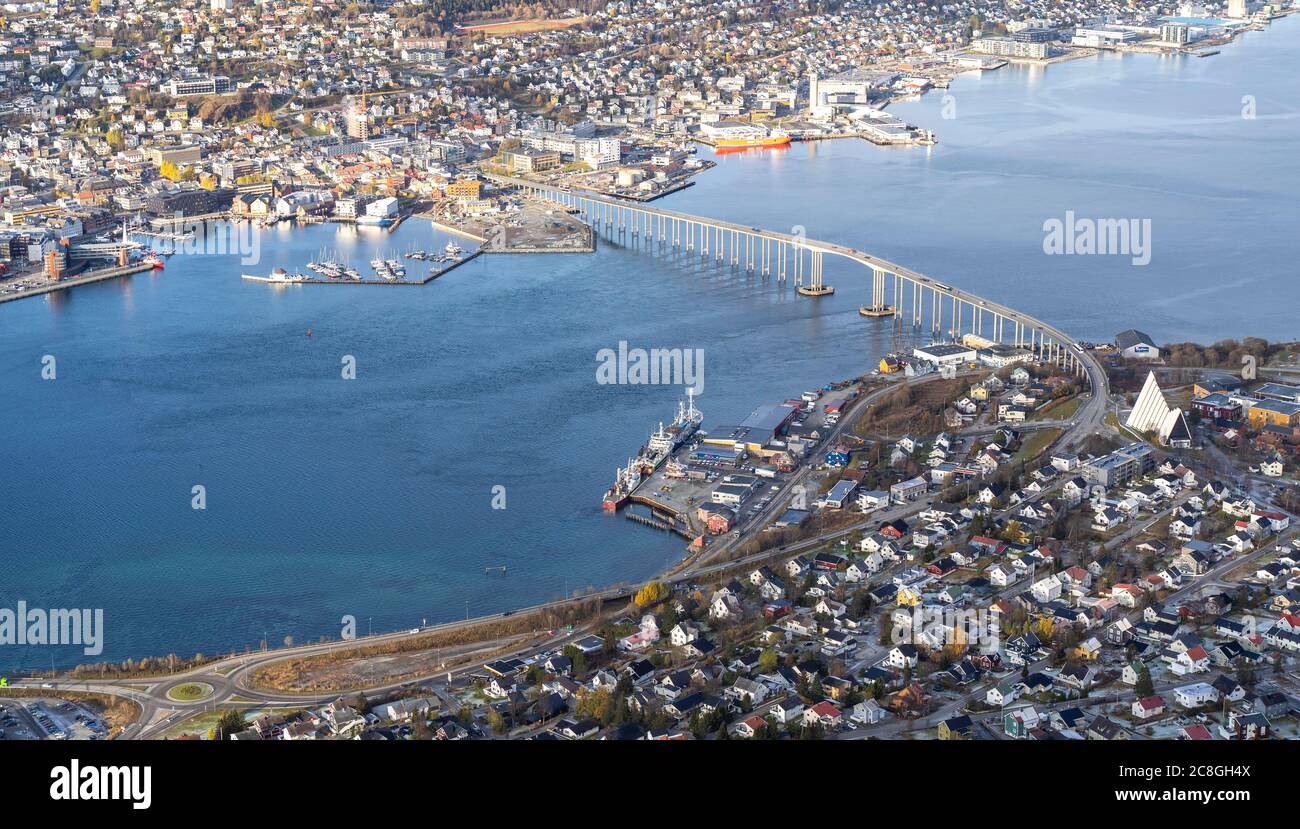 Tromso bridge strait hi-res stock photography and images - Alamy
