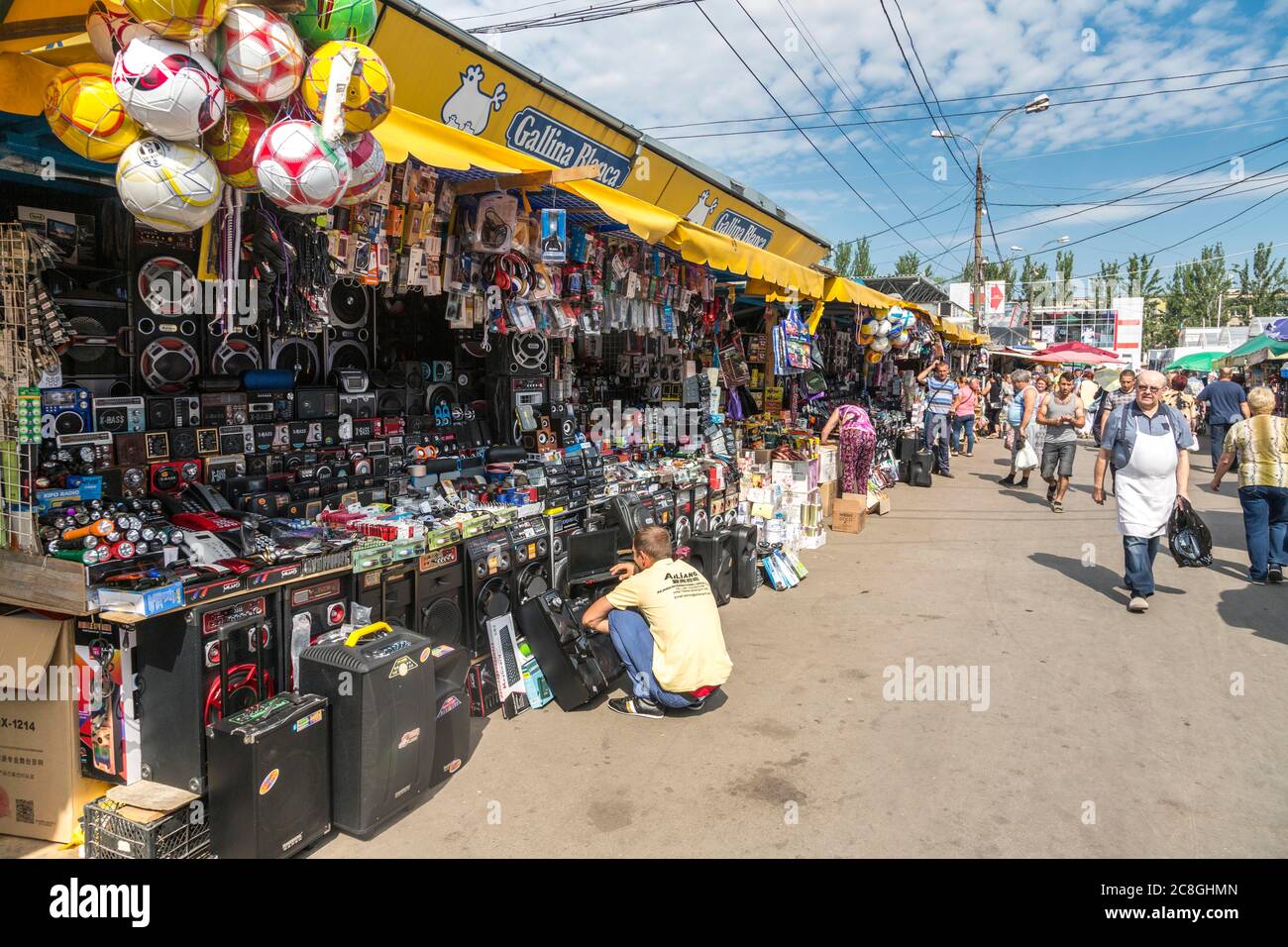 Stands at the Central Market, Kishinau, Moldova, Kishinau, Moldova ...