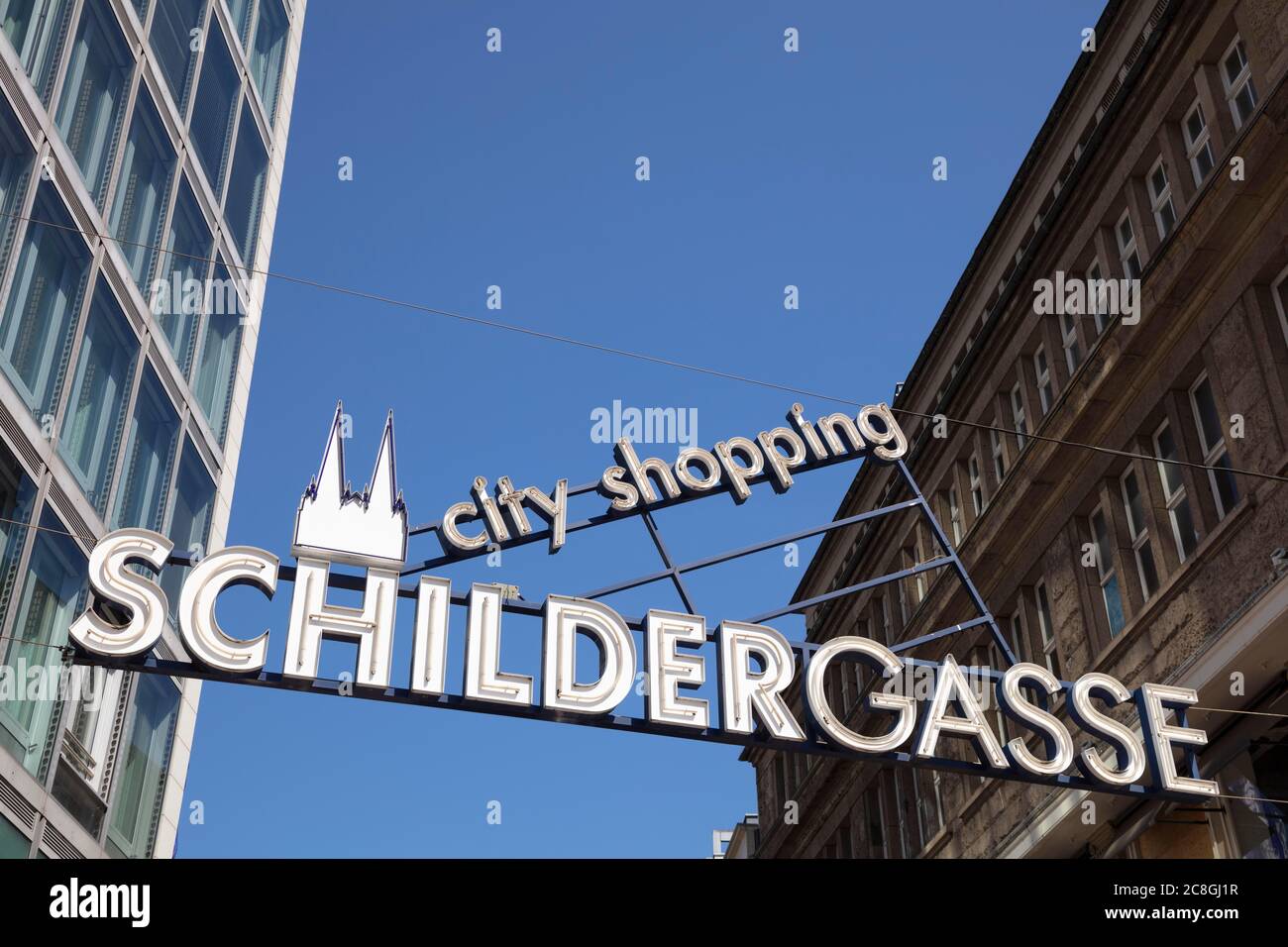Schildergasse, pedestrian zone, Cologne, Rhineland, North Rhine ...