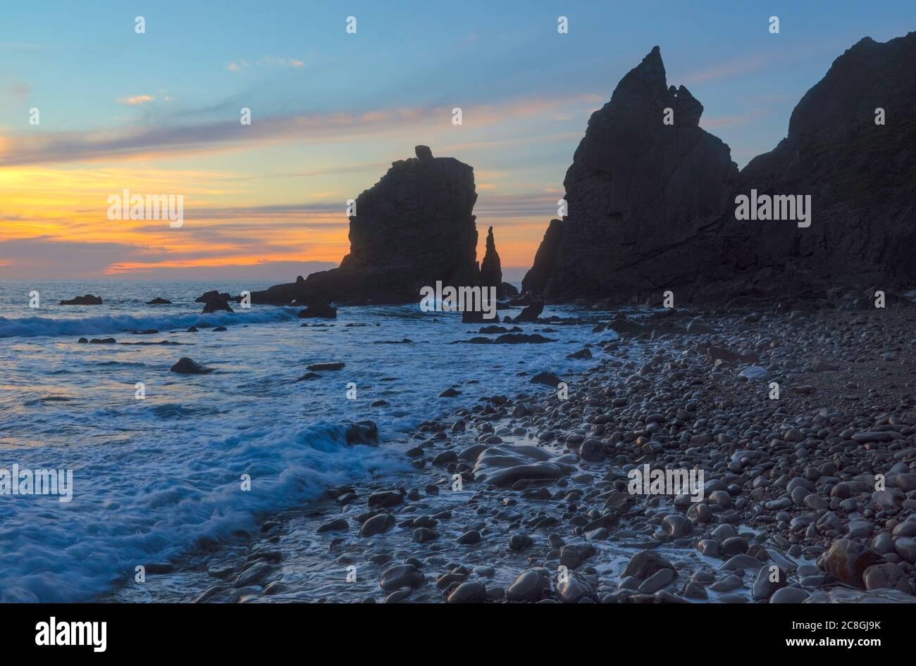 Sandymouth bay beach hi-res stock photography and images - Alamy