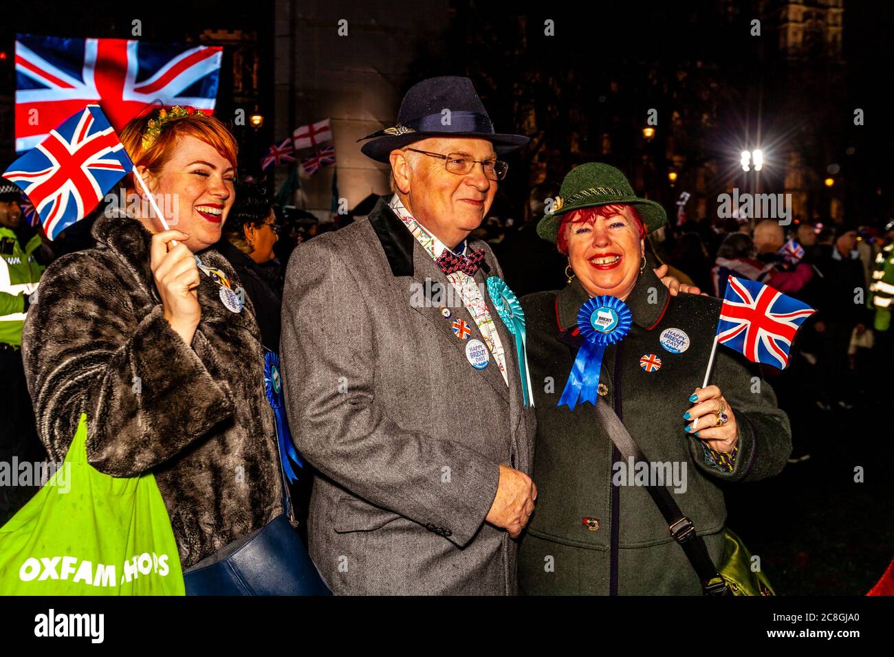 Brexit supporters celebrate Great Britain leaving the European Union in ...