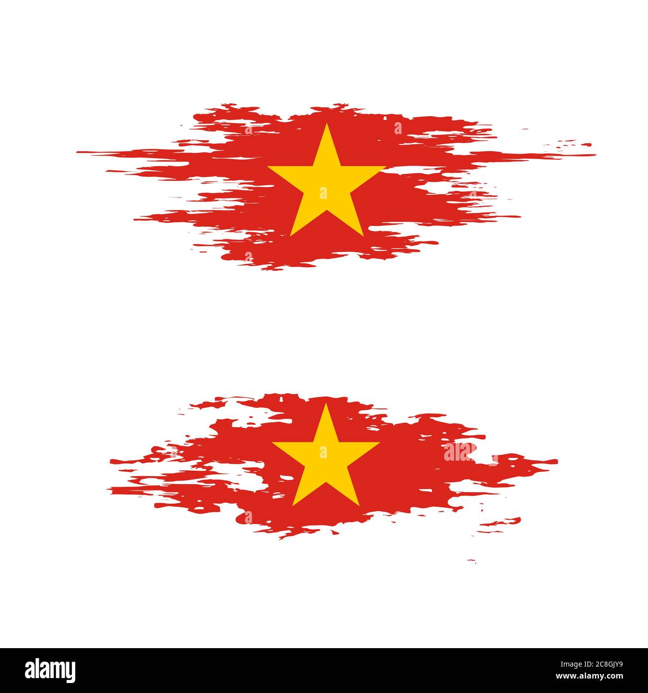 Vietnamese national colors Stock Vector Images - Alamy