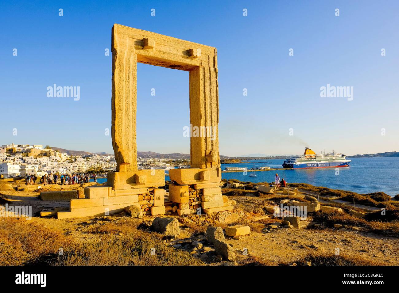 Ancient Portara ruins of Naxos, Greece Stock Photo - Alamy
