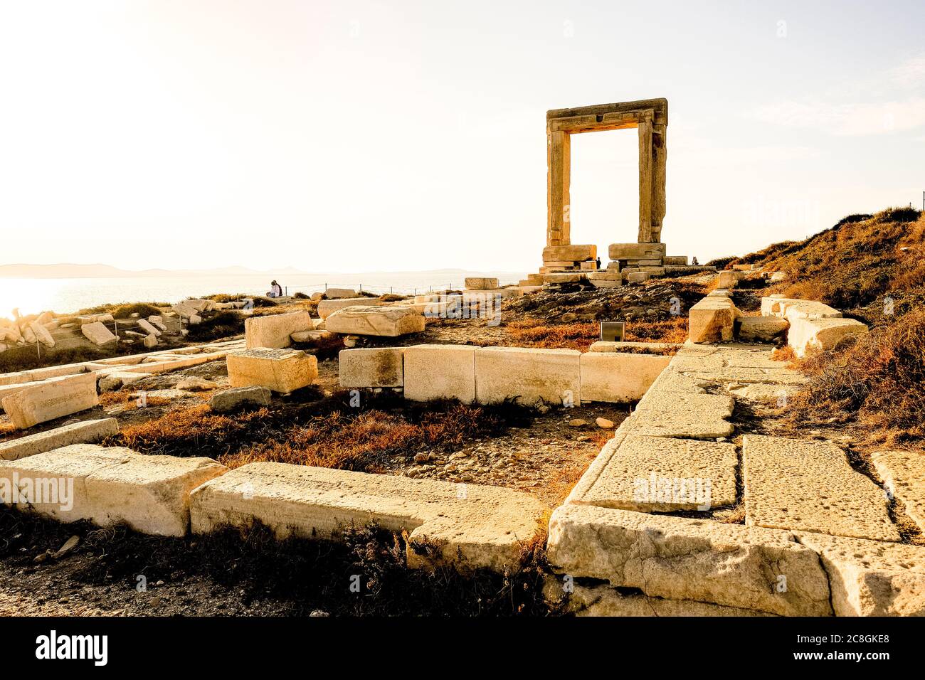 Ancient Portara ruins of Naxos, Greece Stock Photo - Alamy