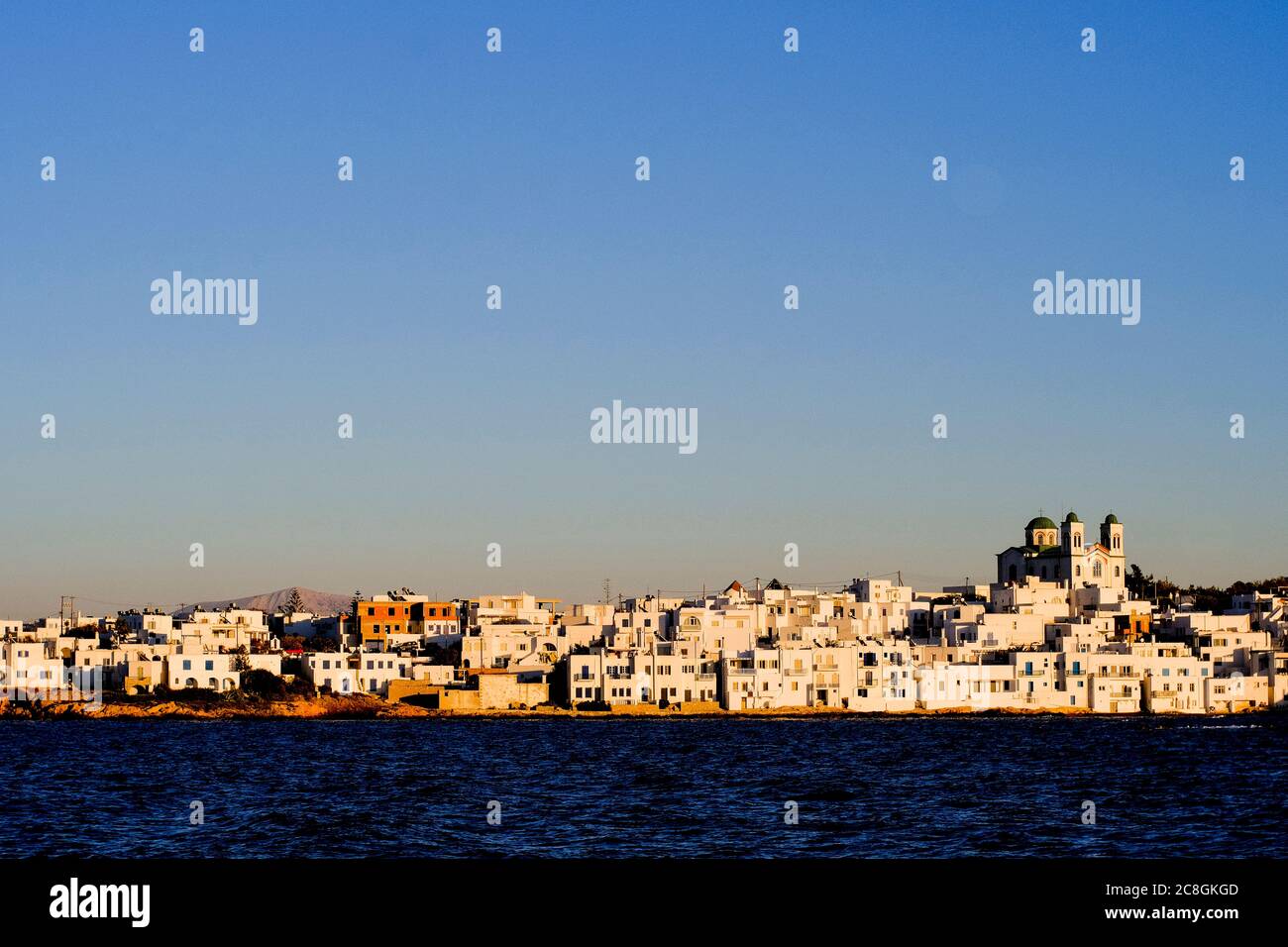 Ancient chora on the Greek island of Paros at sunset Stock Photo - Alamy
