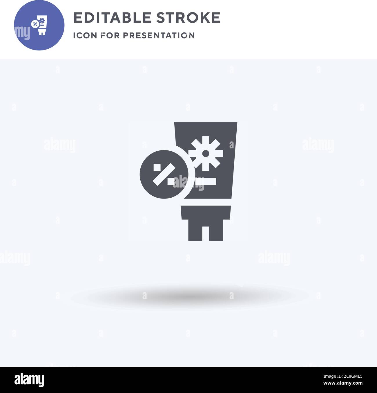 Sunscreen icon vector, filled flat sign, solid pictogram isolated on ...