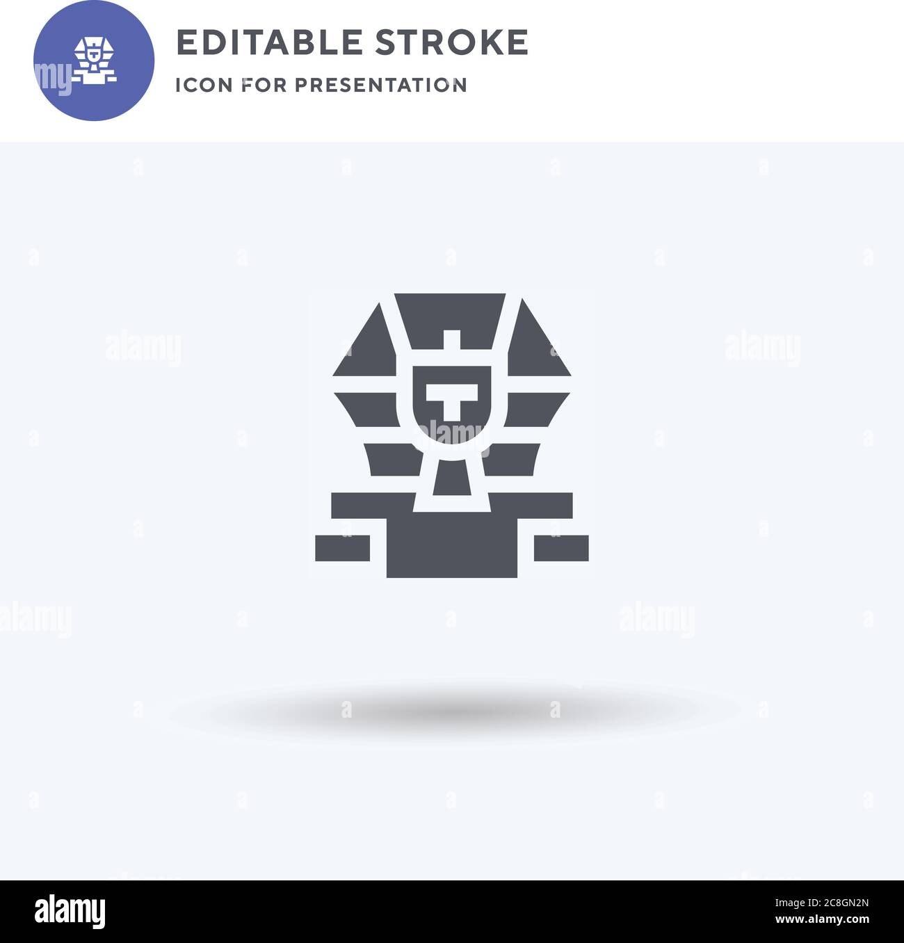 Ancient icon vector, filled flat sign, solid pictogram isolated on ...