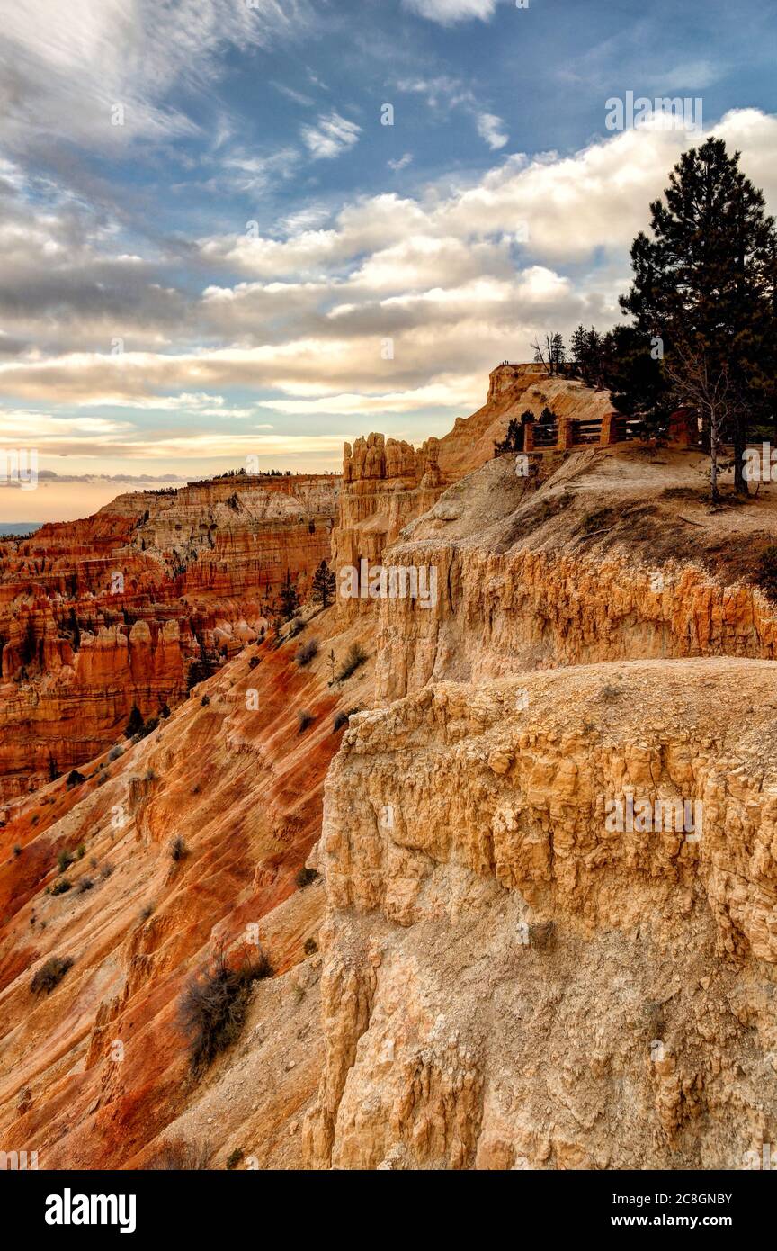 A sunrise view from Bryce point, in Bryce Canyon National Park Stock ...