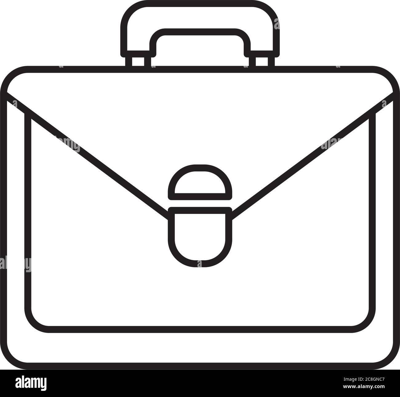 business portfolio icon over white background, line style, vector ...