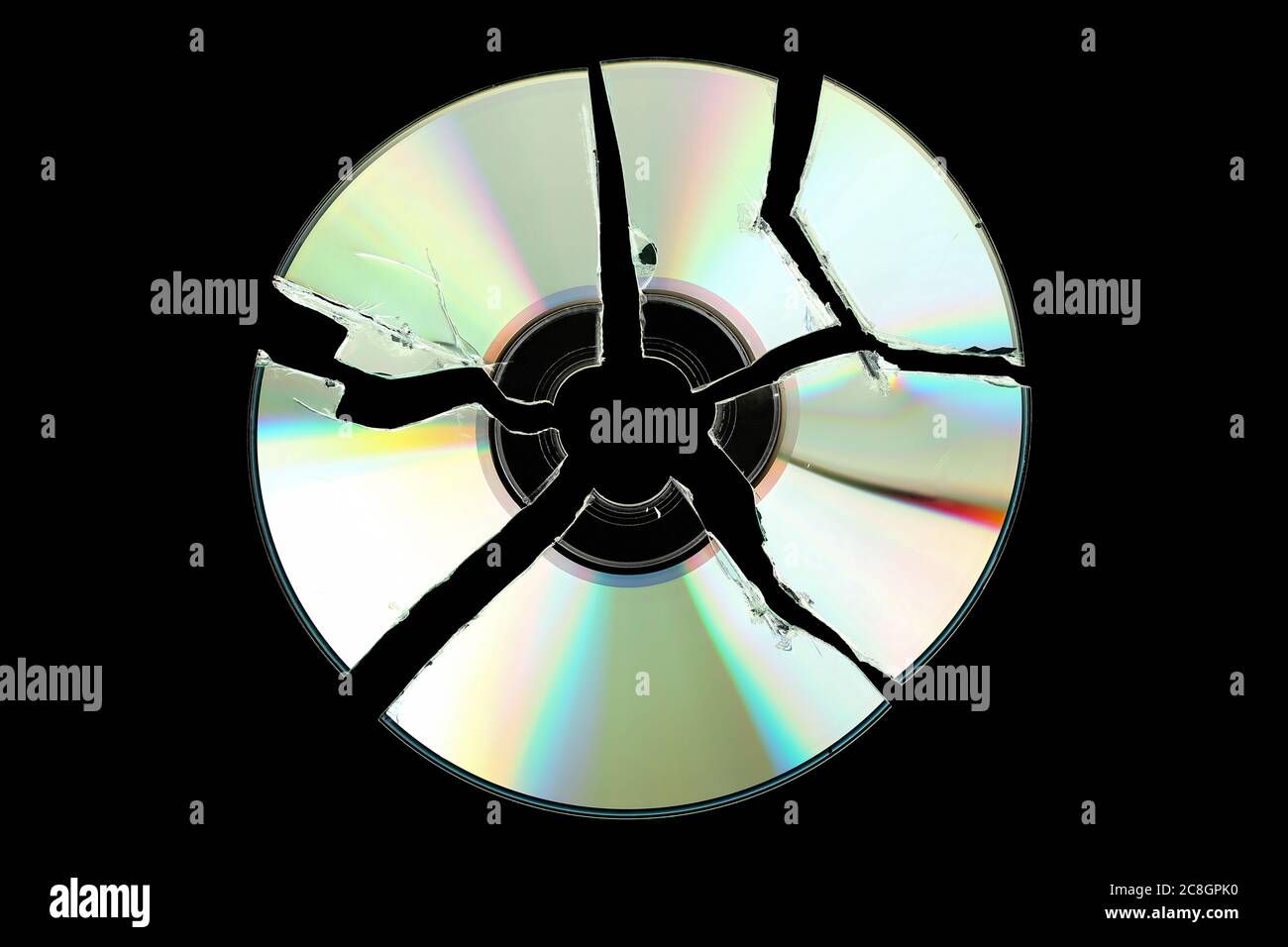 Broken dvd disc hi-res stock photography and images - Alamy