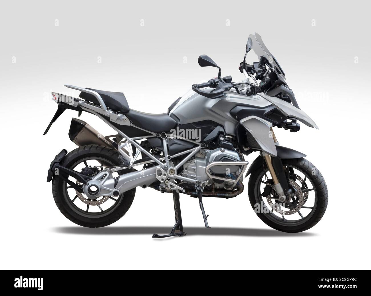 German motorcycle side view isolated on white Stock Photo - Alamy