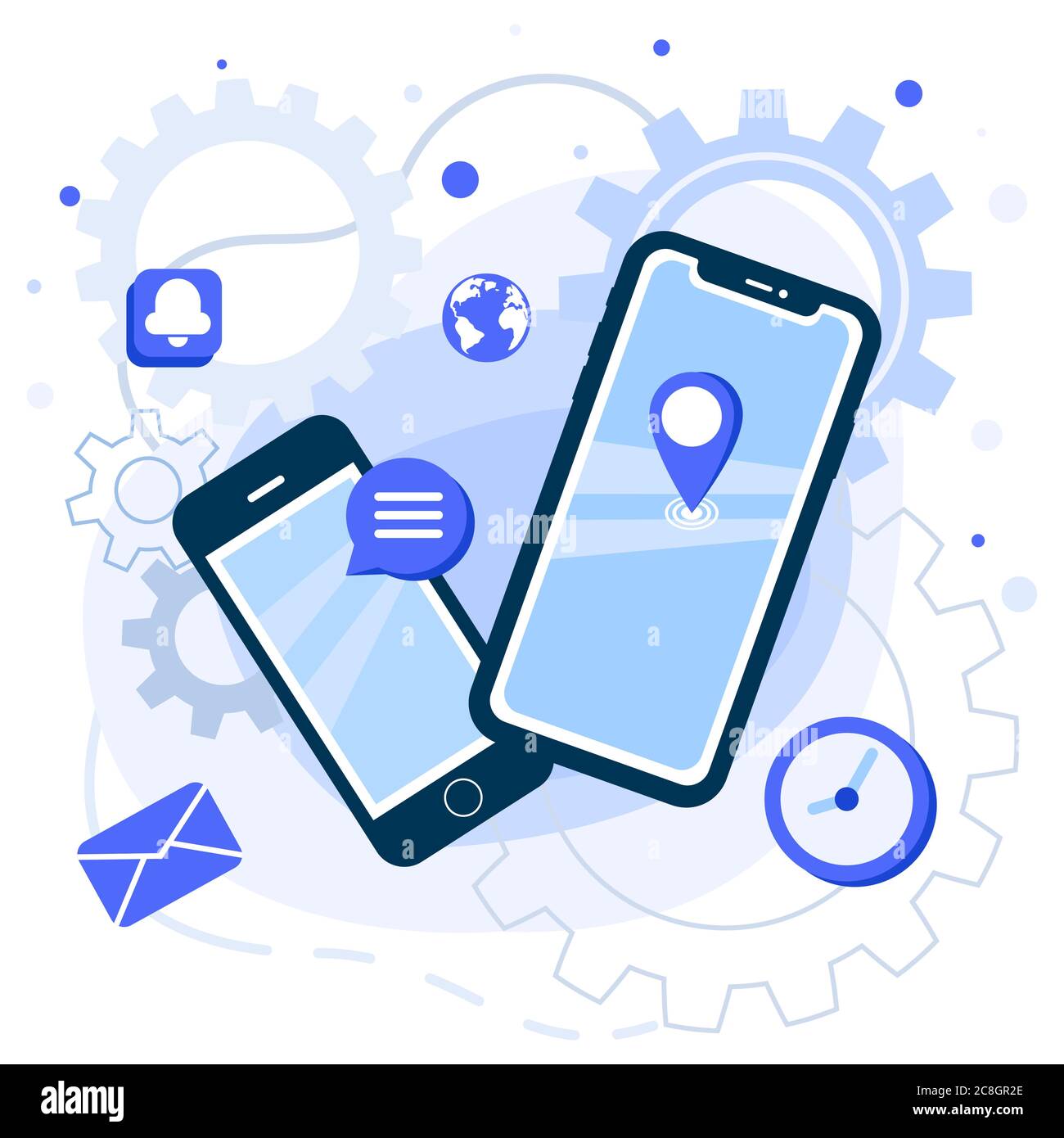 Multimedia messages Stock Vector Images - Alamy