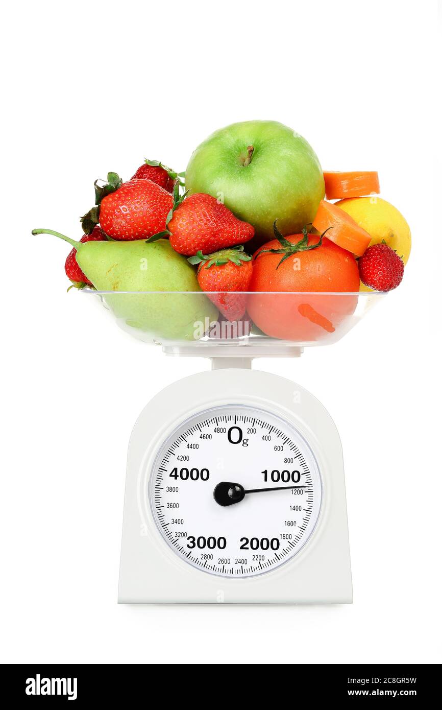 Fruits vegetables scale hi-res stock photography and images - Alamy
