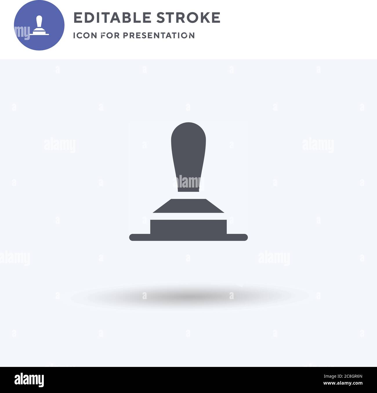 Tamper icon vector, filled flat sign, solid pictogram isolated on white ...