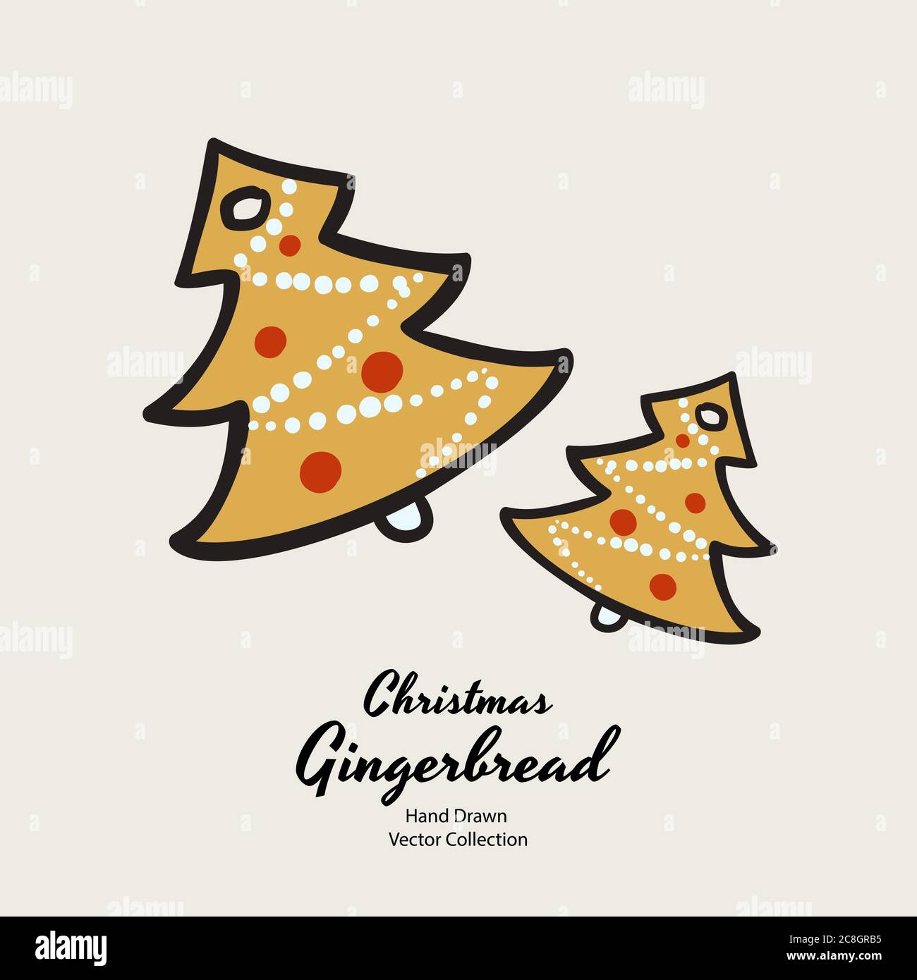 Tasty christmas cookie on Stock Vector Images - Alamy