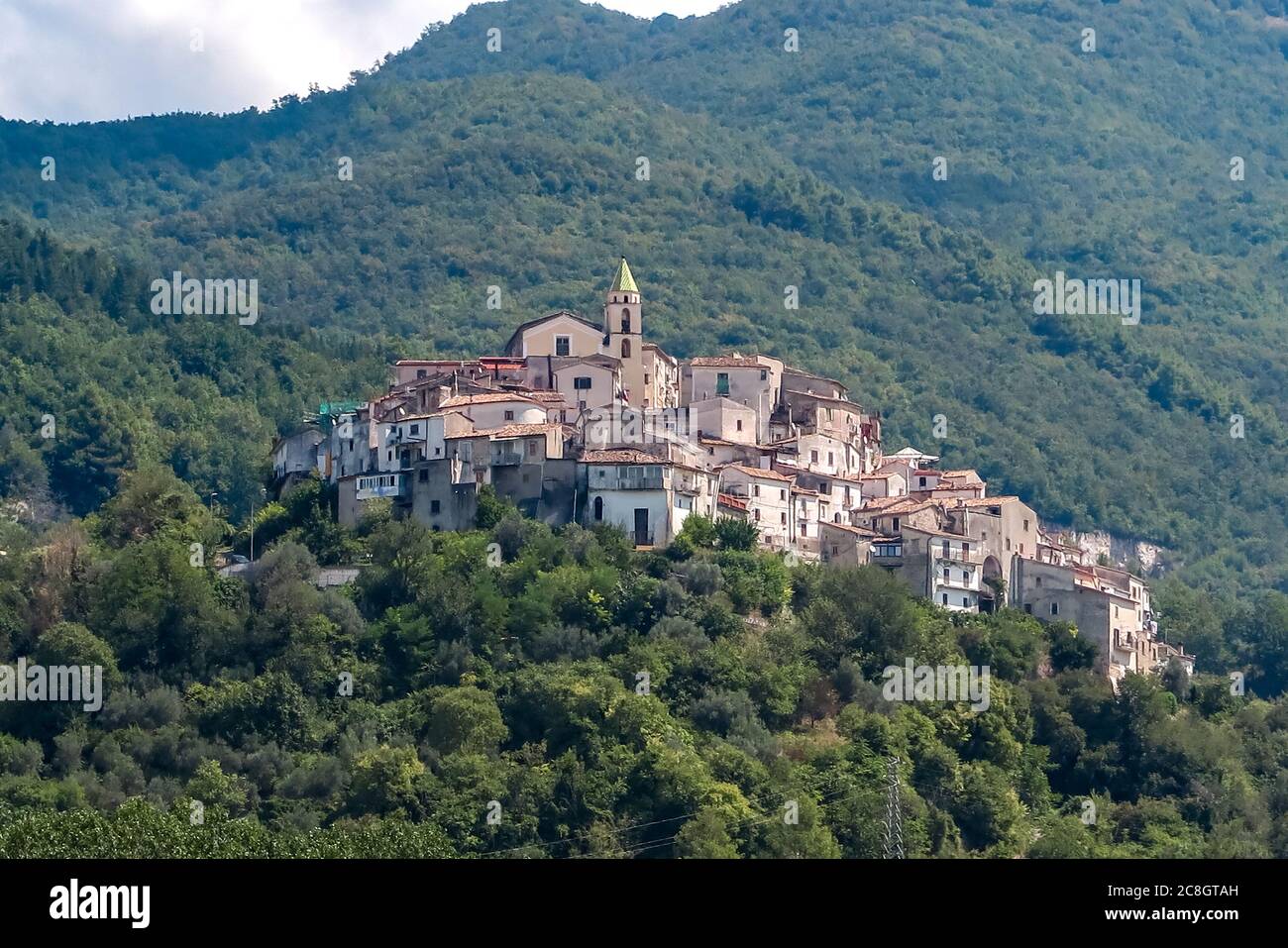 Gothic medieval castle on top hi-res stock photography and images - Alamy