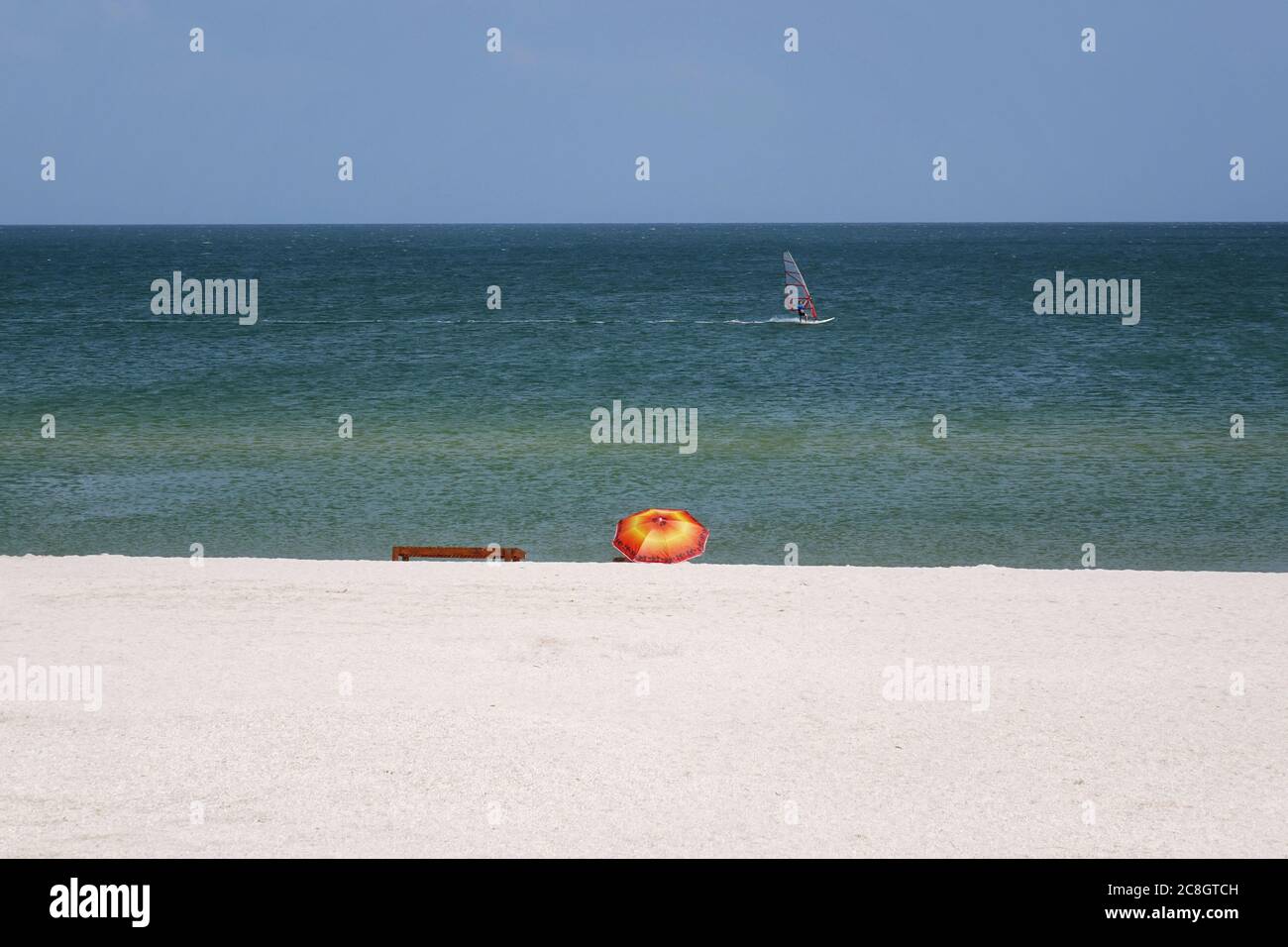 three colors of the summer sea beach Stock Photo - Alamy