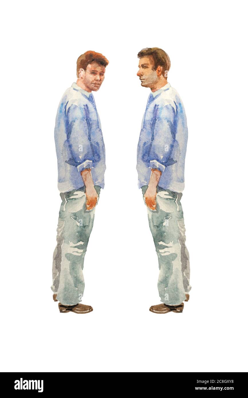 Man Standing Drawing