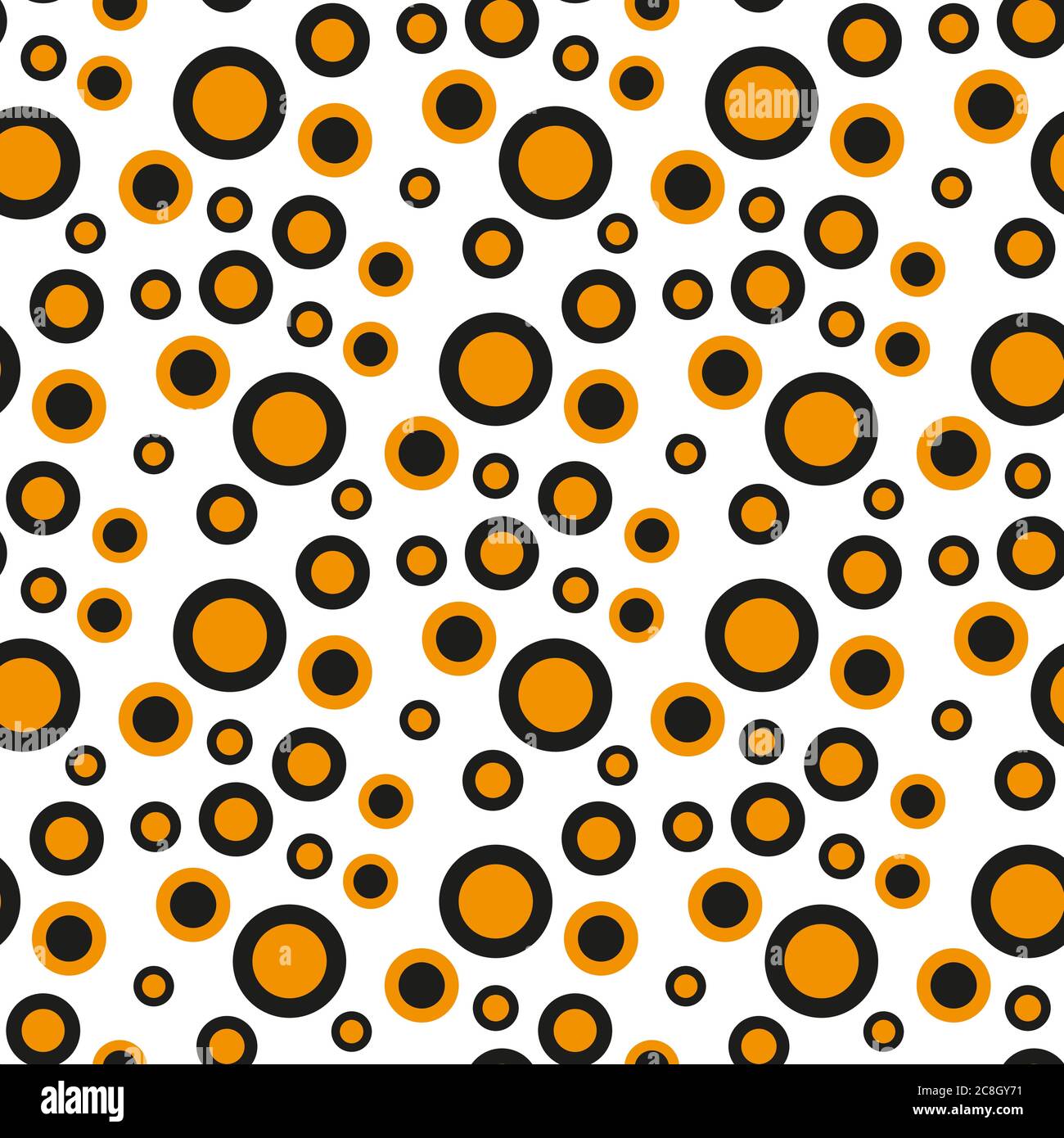 Seamless circle vector pattern. Modern stylish texture. Repeating ...