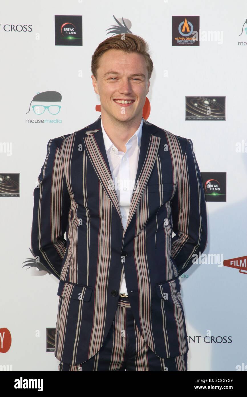 London, UK. Sam Gittins at The first ever UK Drive-In Film Premiere of ...