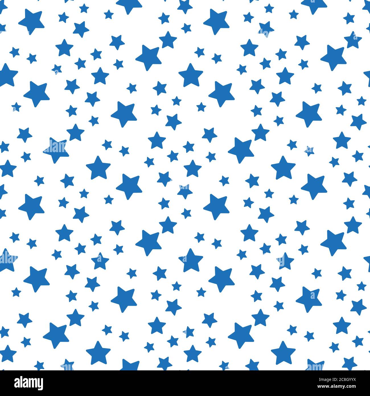 blue on white background star vector seamless pattern Stock Vector ...