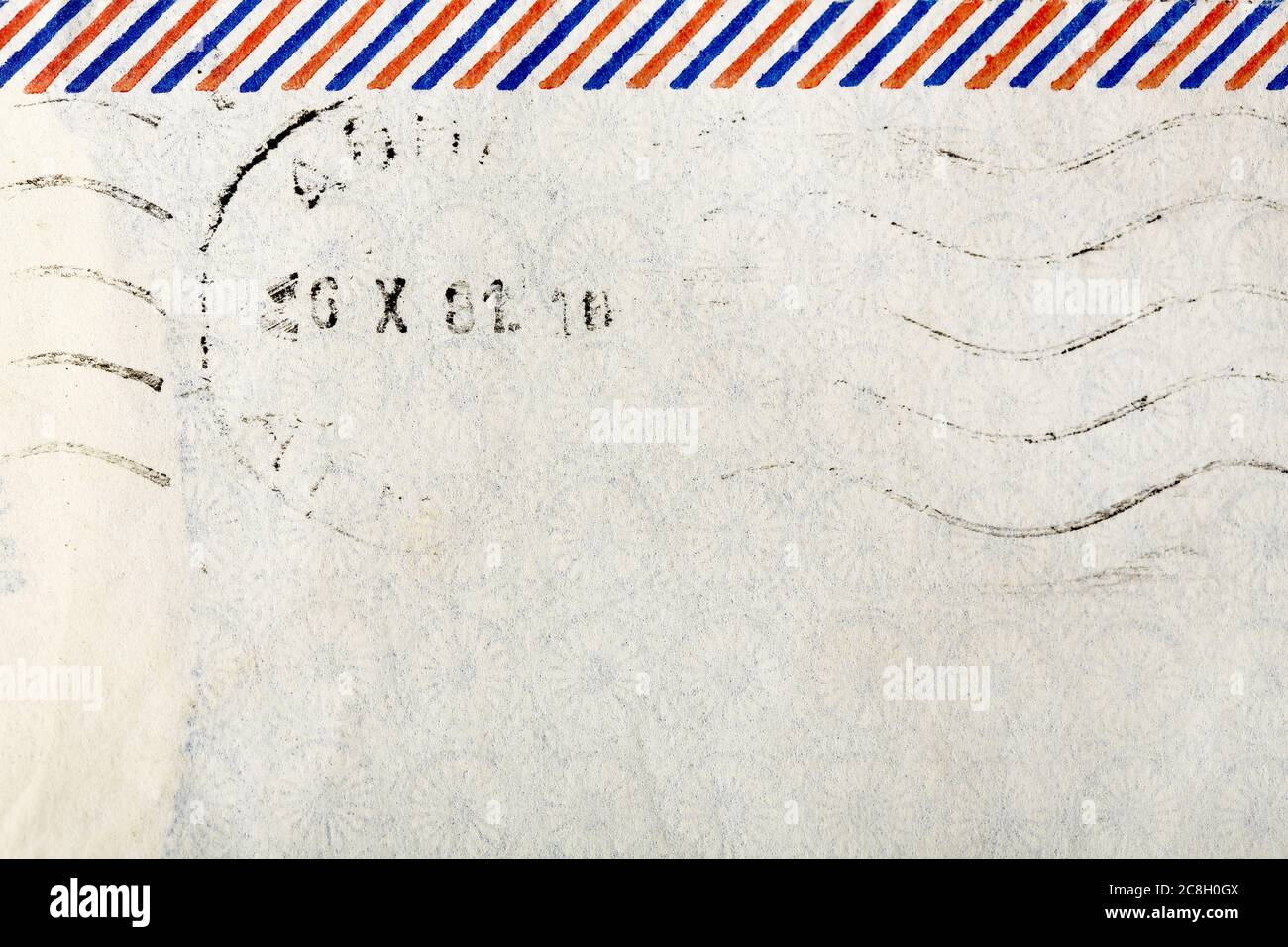 old envelope with post mark for background use Stock Photo - Alamy