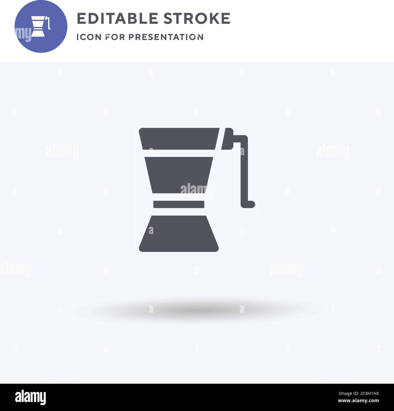 Coffee Maker icon vector, filled flat sign, solid pictogram isolated on ...
