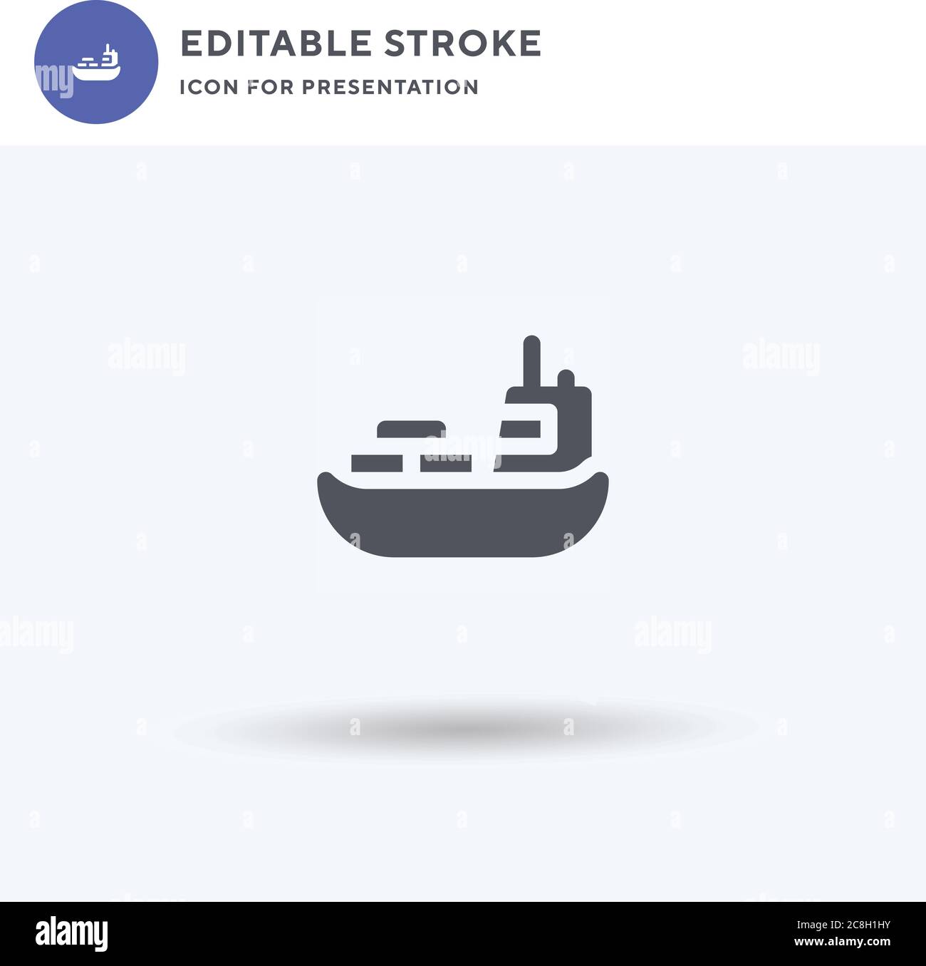 Shipping icon vector, filled flat sign, solid pictogram isolated on ...