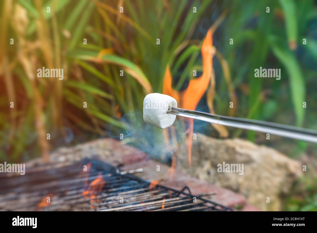 Roasting over fire hi-res stock photography and images - Alamy