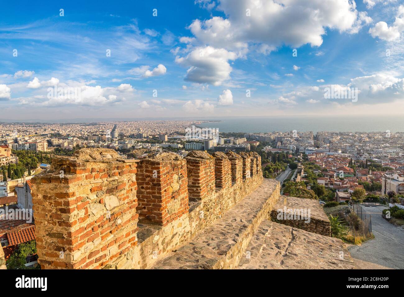 Trigonion tower in Thessaloniki, Greece in a summer day Stock Photo - Alamy