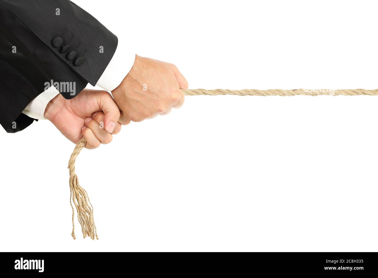Hands pulling string hi-res stock photography and images - Alamy