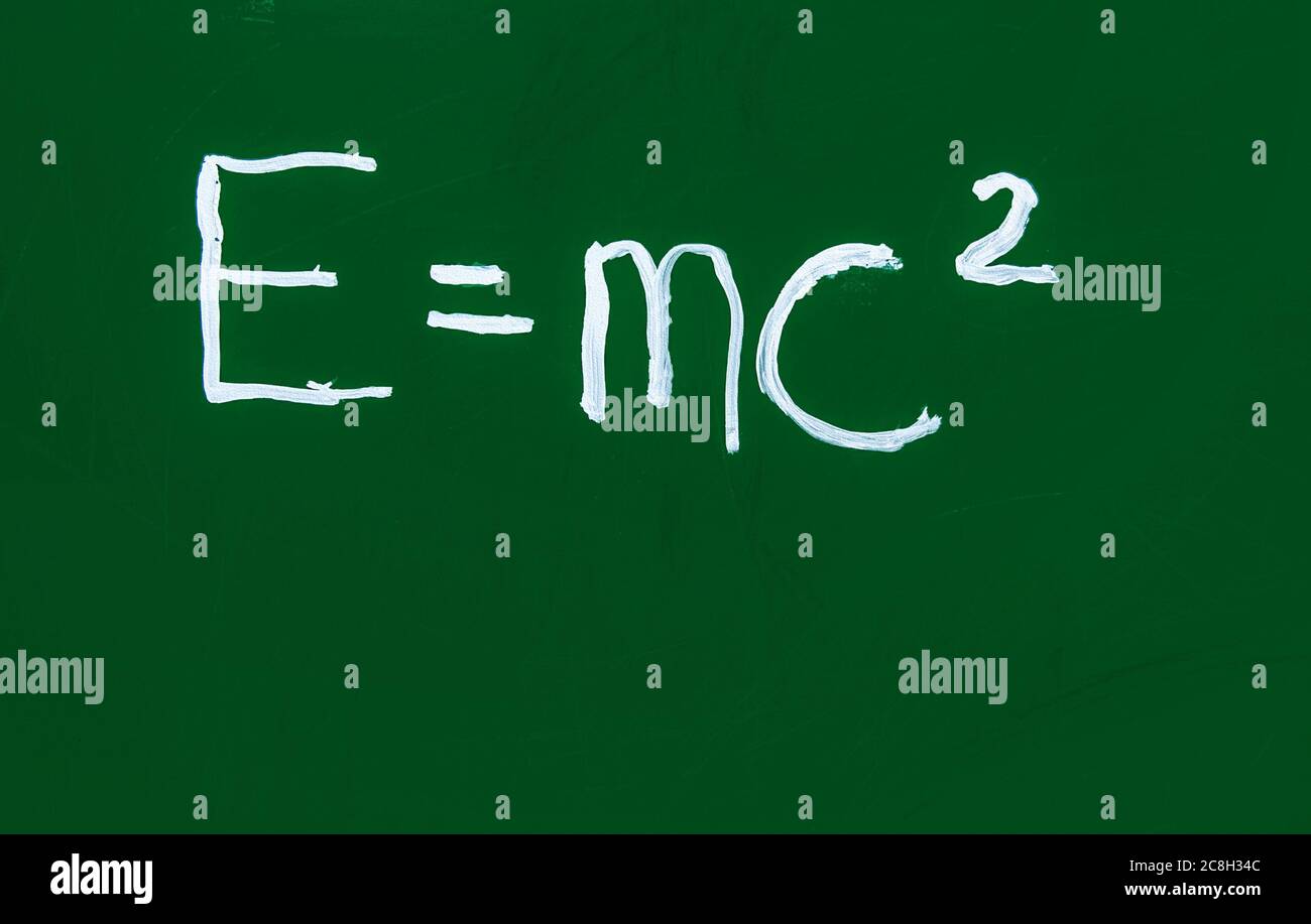 Albert einstein chalkboard hi-res stock photography and images - Alamy