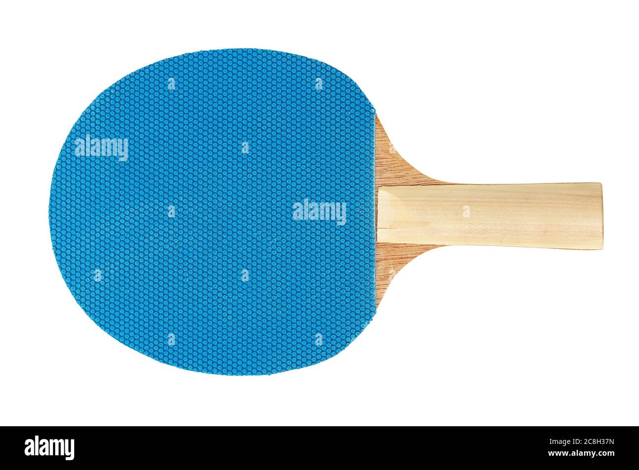 blue ping pong racket isolated on white Stock Photo - Alamy