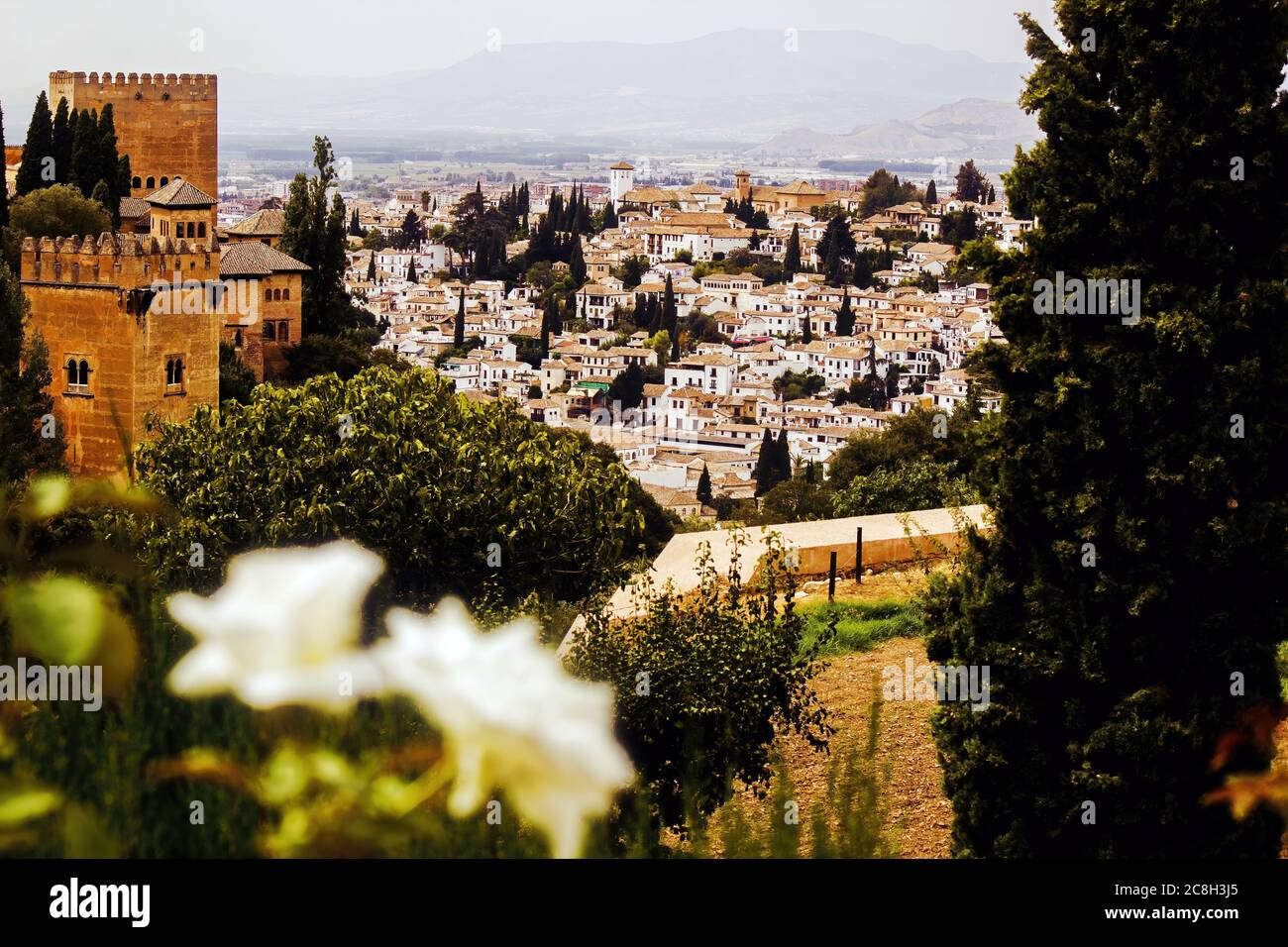 Granada, Spain - September 05, 2015: Albaicin neighborhood from the ...