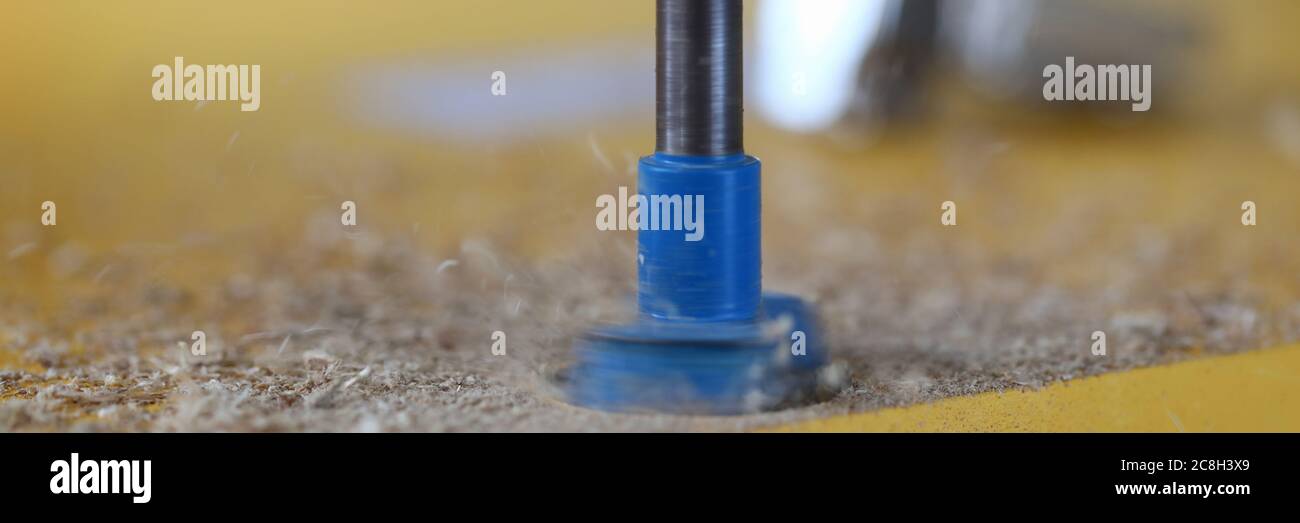 Professional worker using tool Stock Photo - Alamy