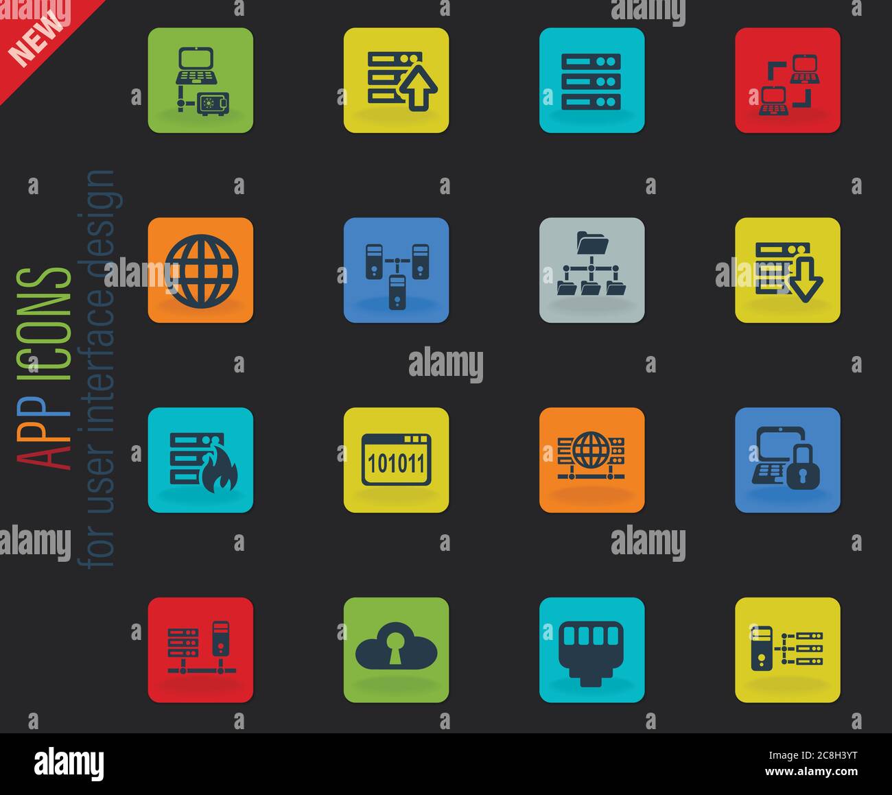 Server rack in cloud Stock Vector Images - Alamy