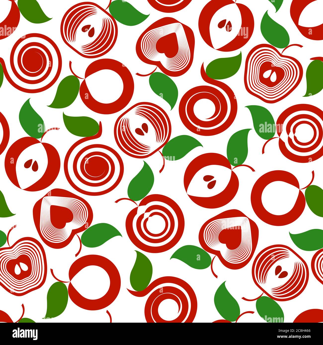 vector illustration os an apple seamless background Stock Vector Image ...