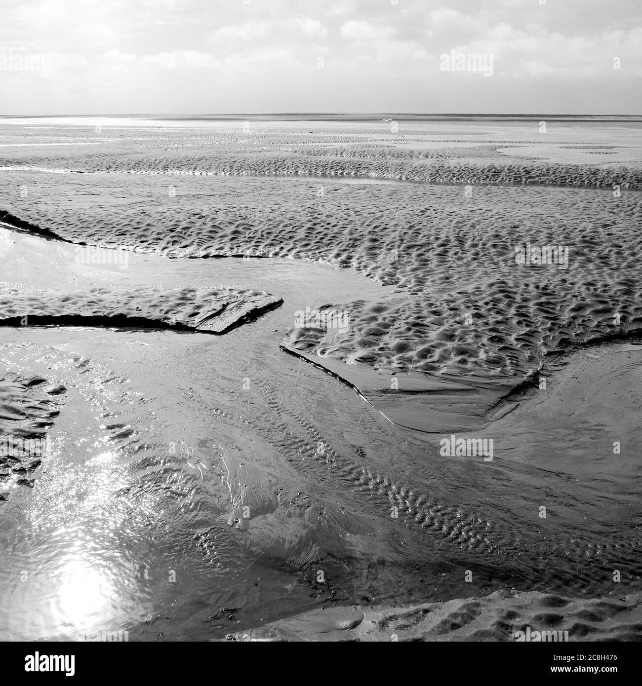 France baie de somme cayeux Black and White Stock Photos & Images - Alamy