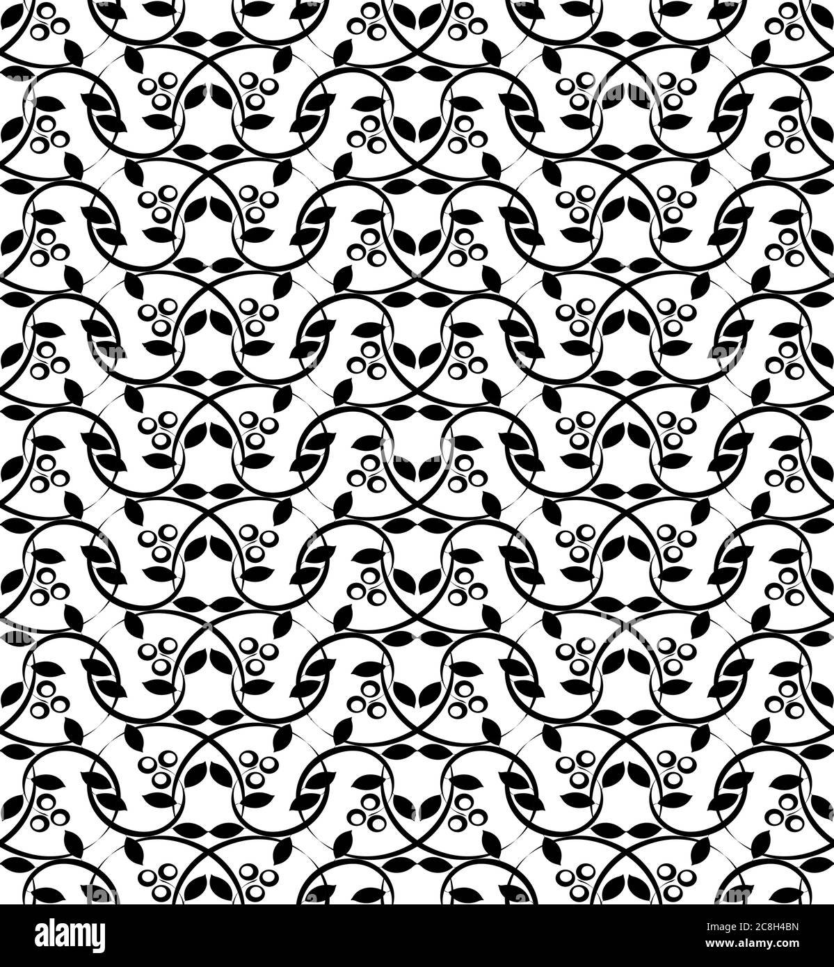 Vector Illustration Of A Floral Seamless Background Stock Vector Image